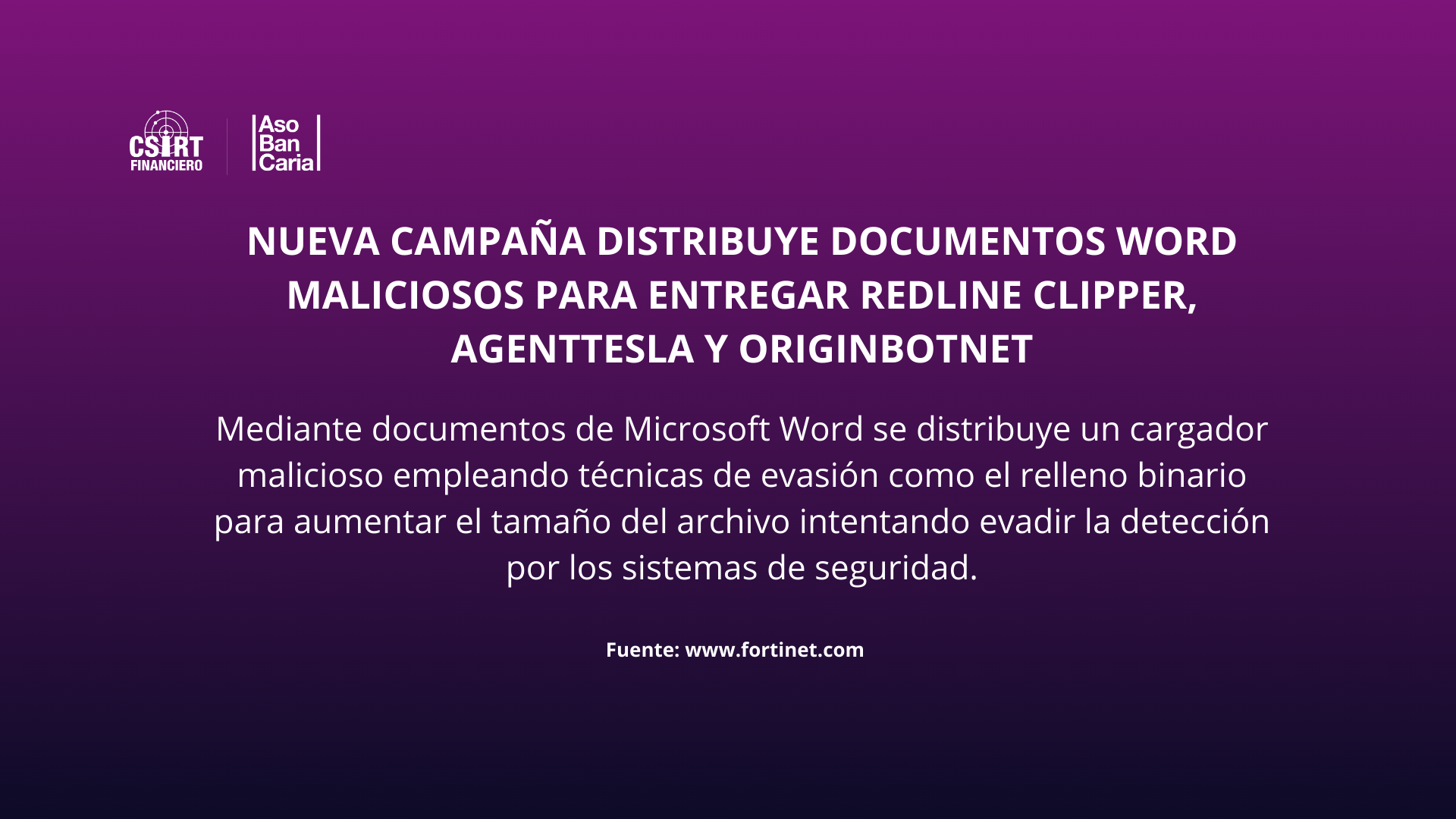 NUEVA CAMPAÑA DISTRIBUYE DOCUMENTOS WORD MALICIOSOS PARA ENTREGAR ...